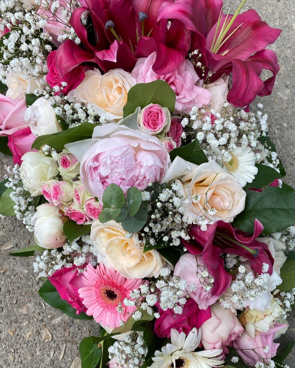 Raquette rose - Nataly Fleurs Raquette rose